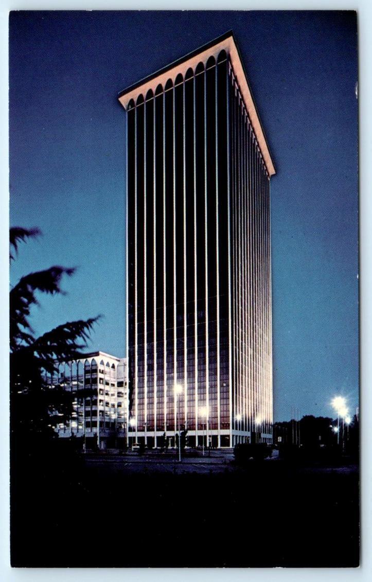EAST MEMPHIS, Tennessee TN ~Night CLARK TOWER White Station Tower 1970s ...