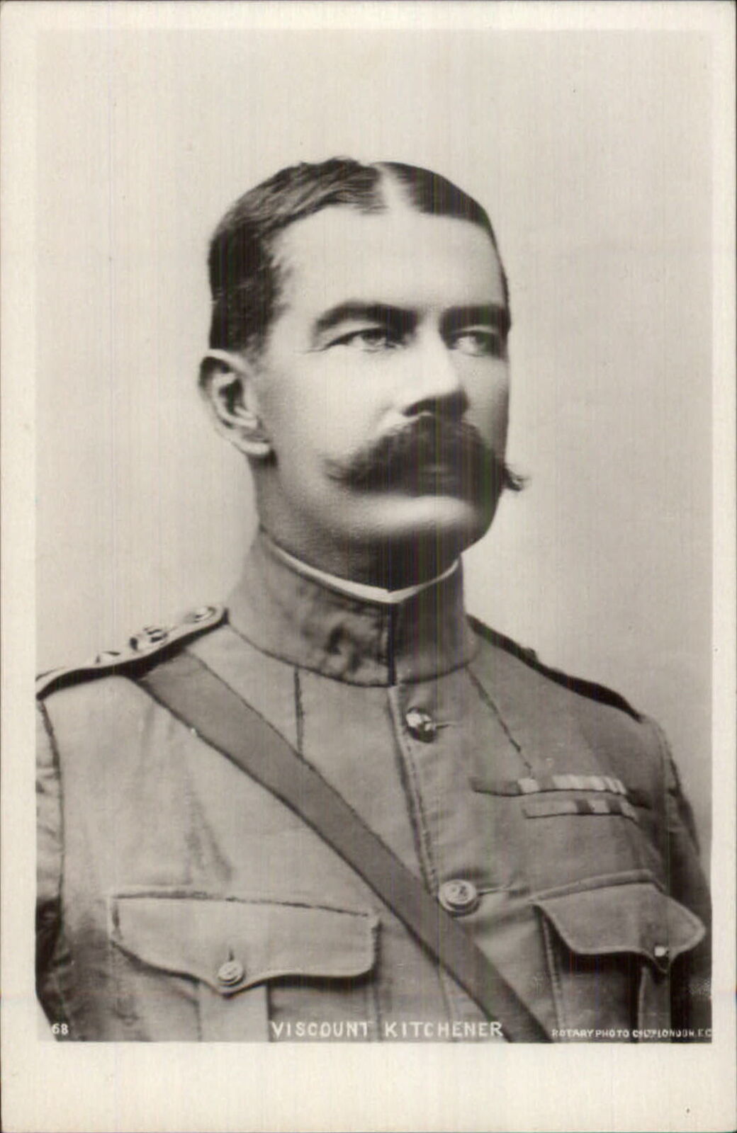 British Military Hero Viscount Lord Kitchener c1910 Real Photo Postcard ...