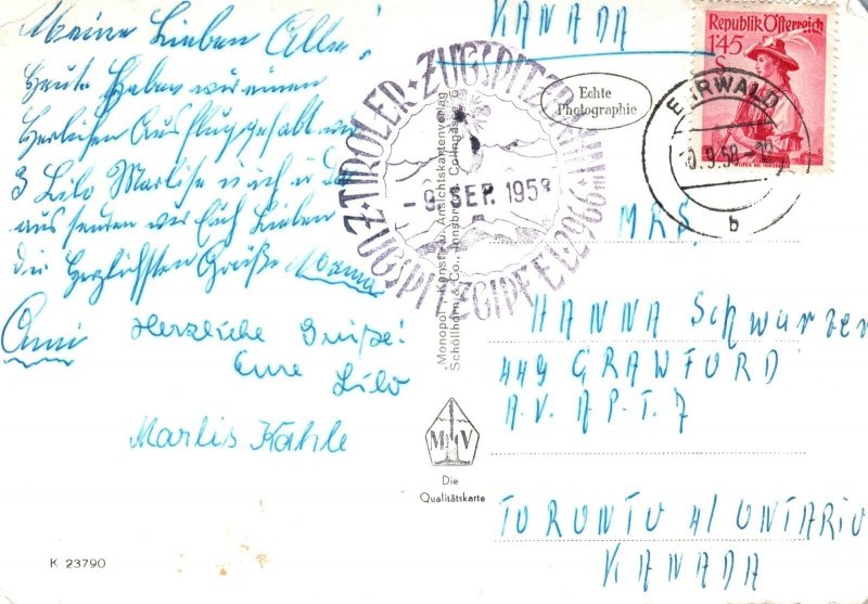 Vintage Continental Size Postcard Multiple Mountain Peaks Villages ...