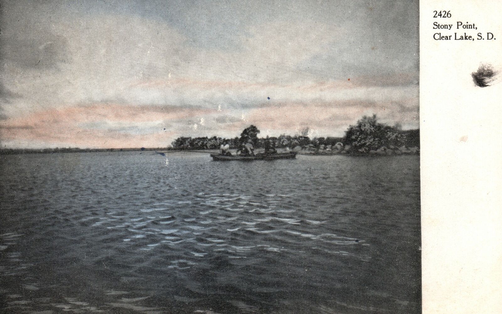 Vintage Postcard 1909 Stony Point Fishing Canoeing Sport Clear Lake ...