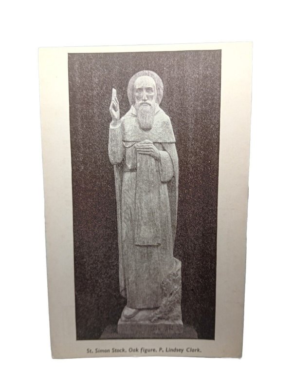 St Simon Stock Oak Figure The Friars Aylesford 1251 - 1951 Vintage ...