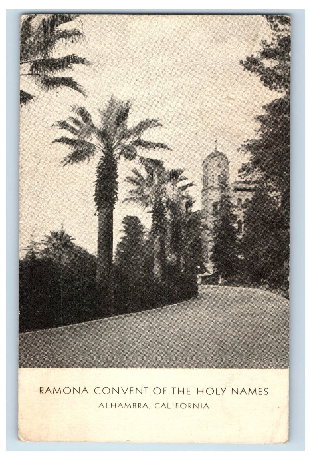 Vintage Romona Convent Of The Holy Names Alhambra, California. Postcard ...
