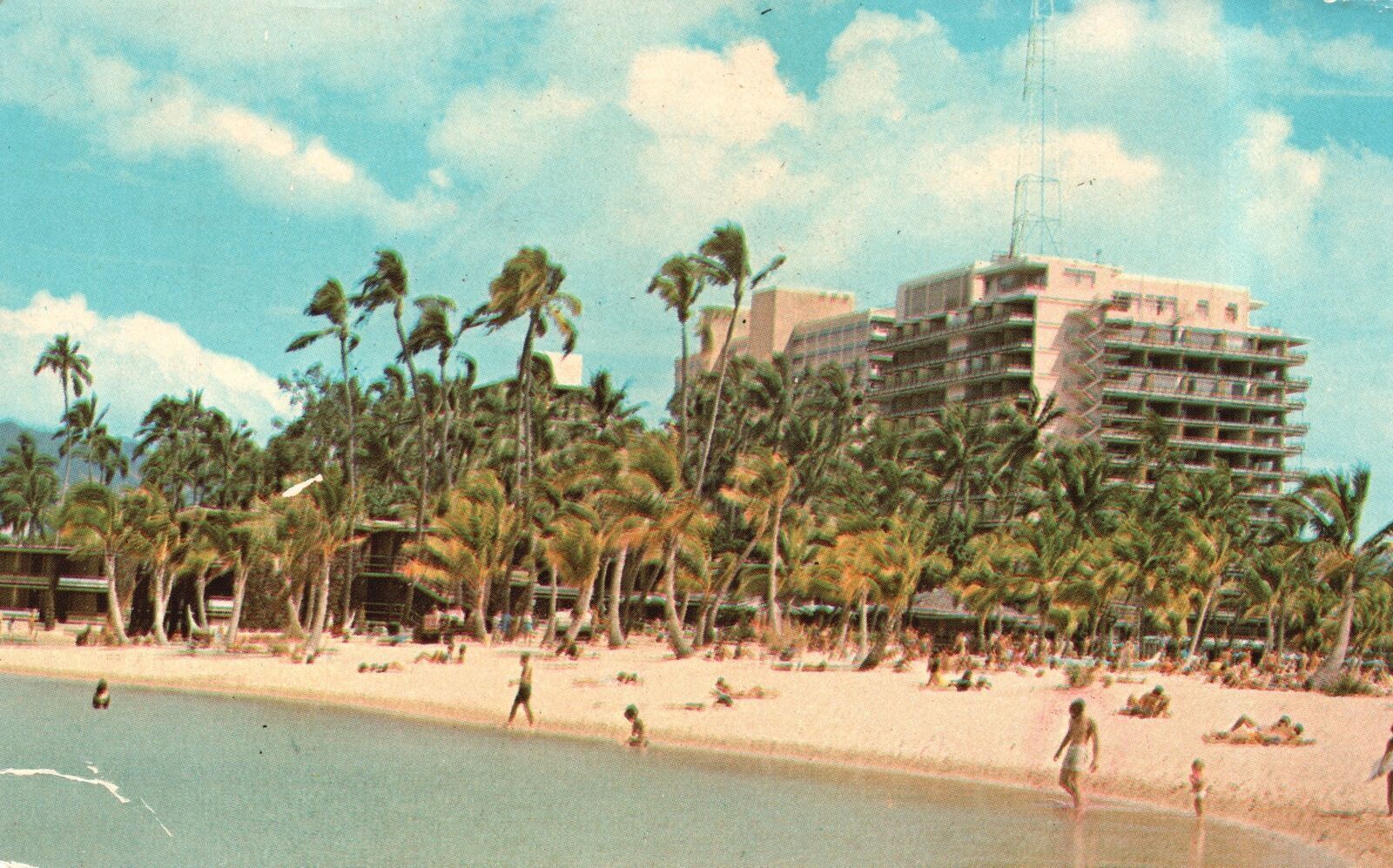 Vintage Postcard 1969 Hilton Hawaiian Village Sunny Adventure Evening ...