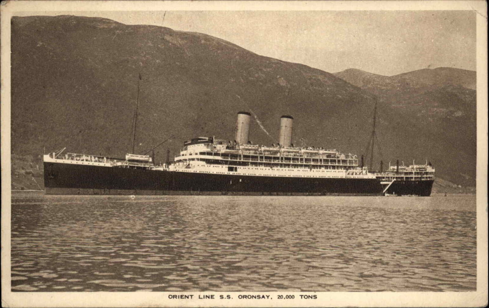 Steamship Ship SS ORONSAY Passenger Message c1950s-60s Postcard | Other ...