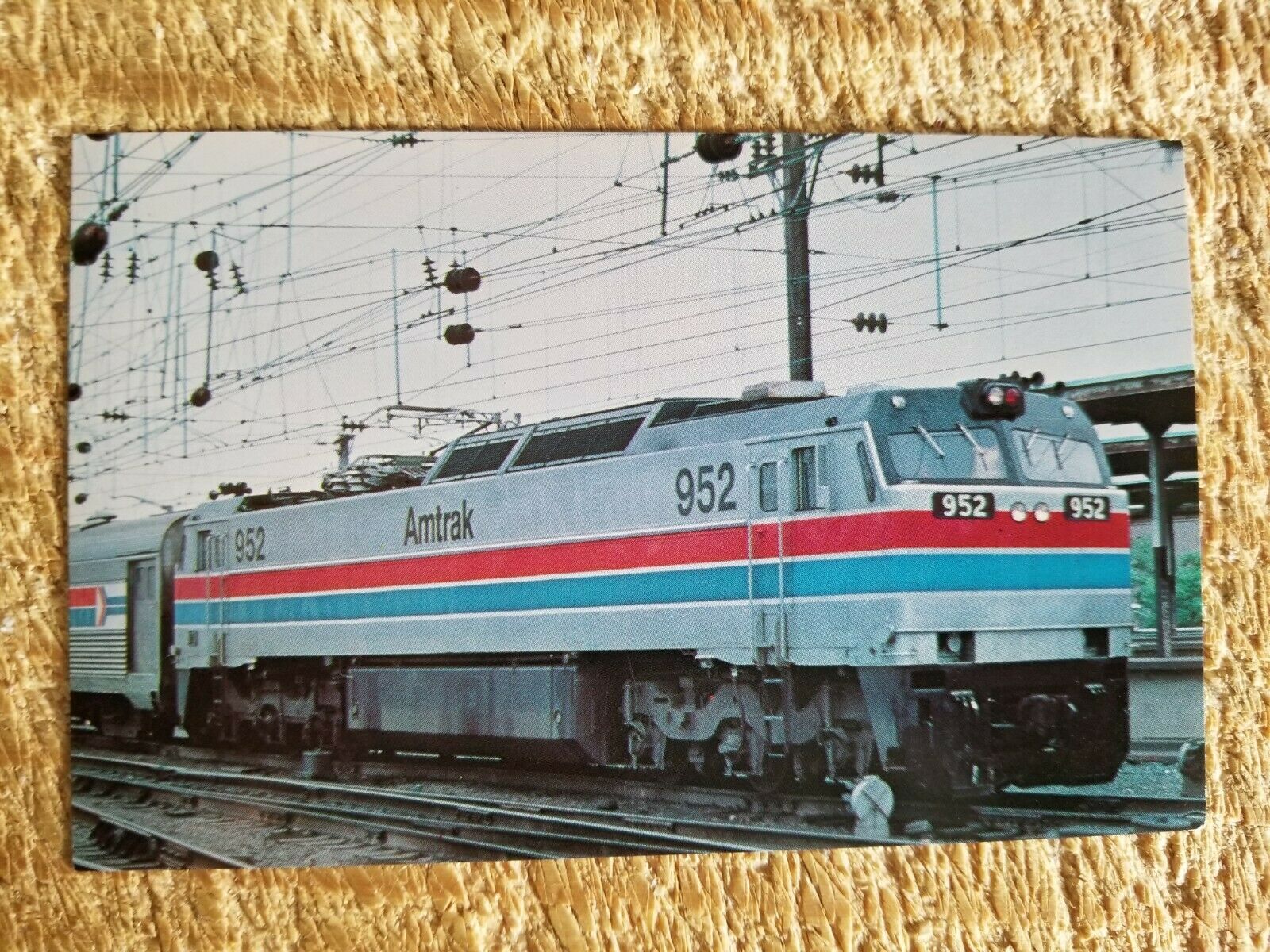 Amtrak's the Colonial Powered by E-60 Unit #952.VTG Railroad Postcard ...