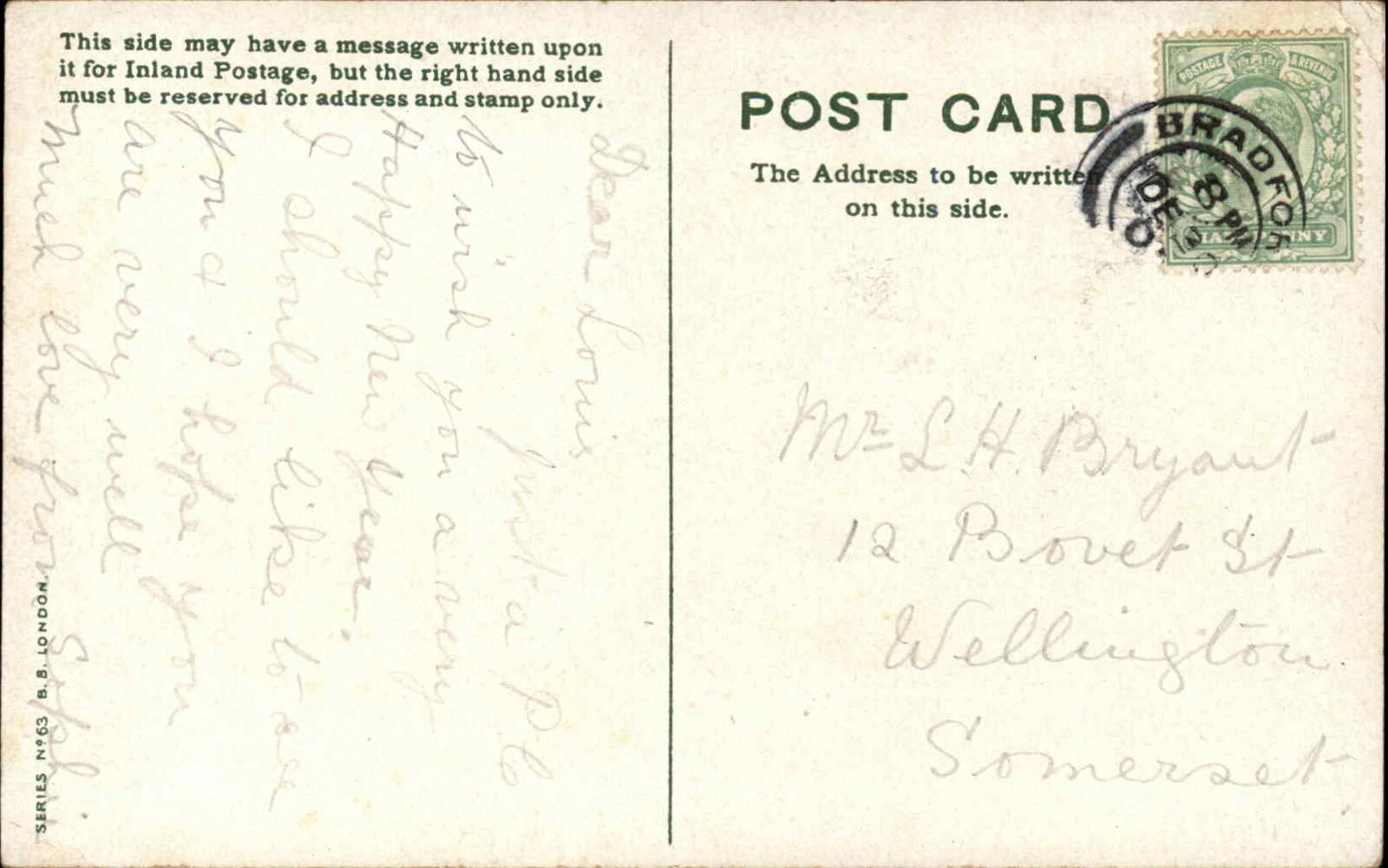 Antique BRITISH NAVY Battleship Military SHIP HMS Hannibal Postcard ...