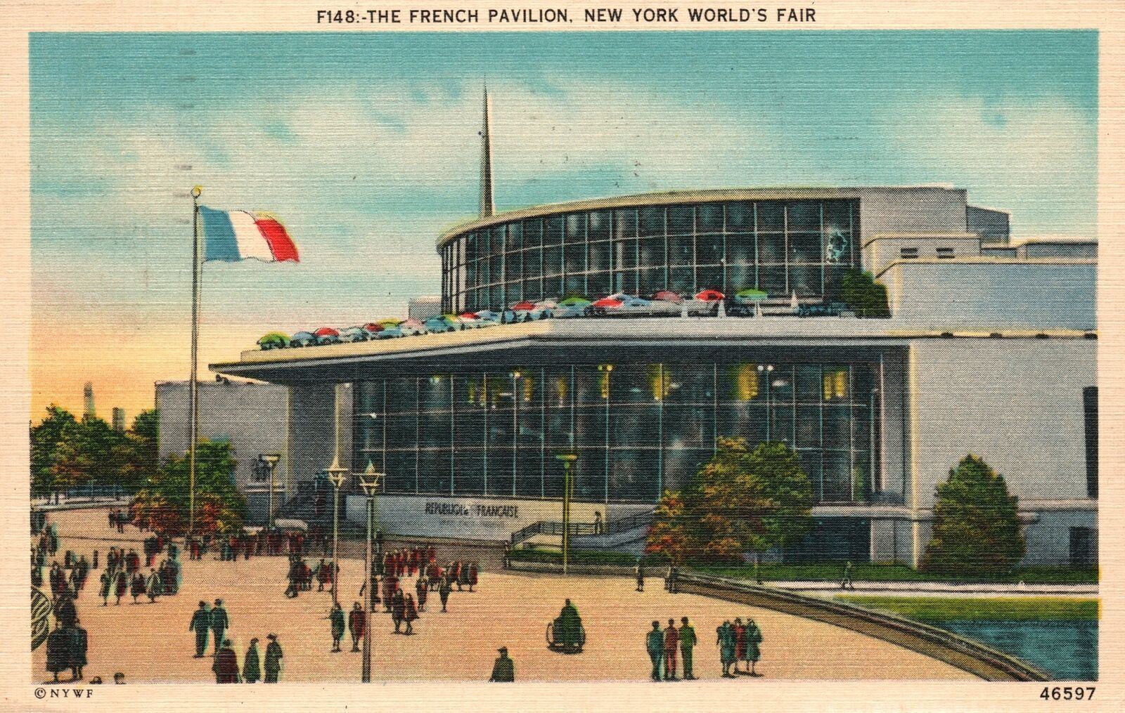 Vintage Postcard 1940'S The French Pavilion New York World's Fair ...