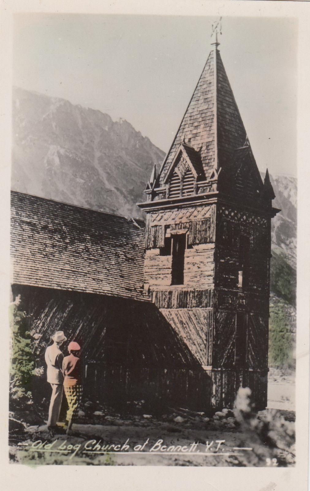 RP: Old Log Church , BENNETT , Y.T. , Canada , 1920s-30s | Canada ...