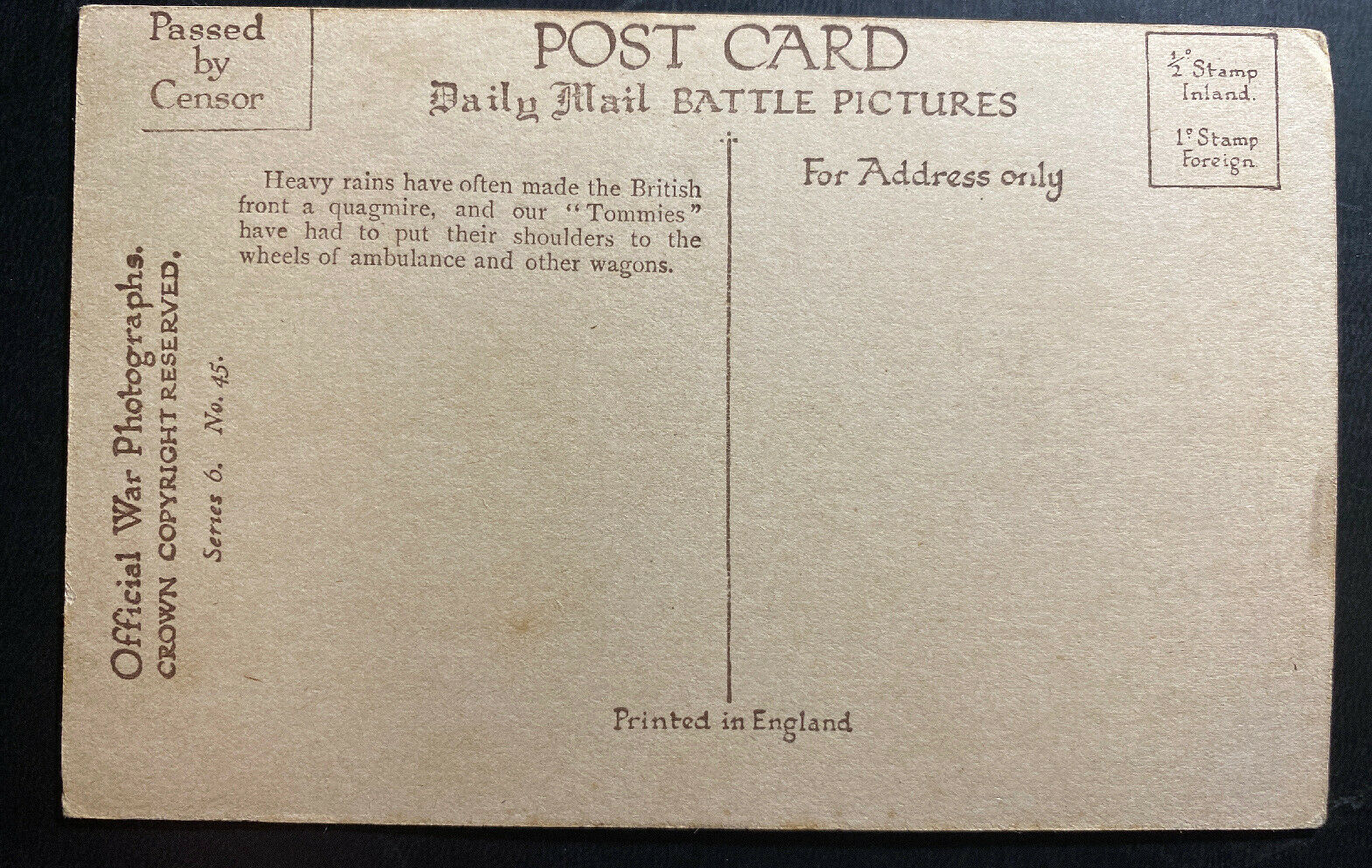 Mint Real Photo Postcard RPPC WW1 The Australian Troops Helloing An ...