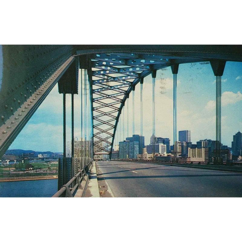 Gateway Center Buildings Golden Triangle Fort Pitt Bridge Posted 1965 ...