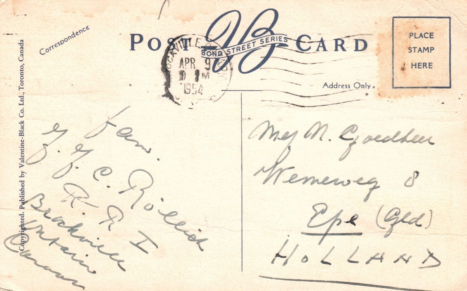 Vintage Postcard 1954 Canadian Span Thousand Islands International ...