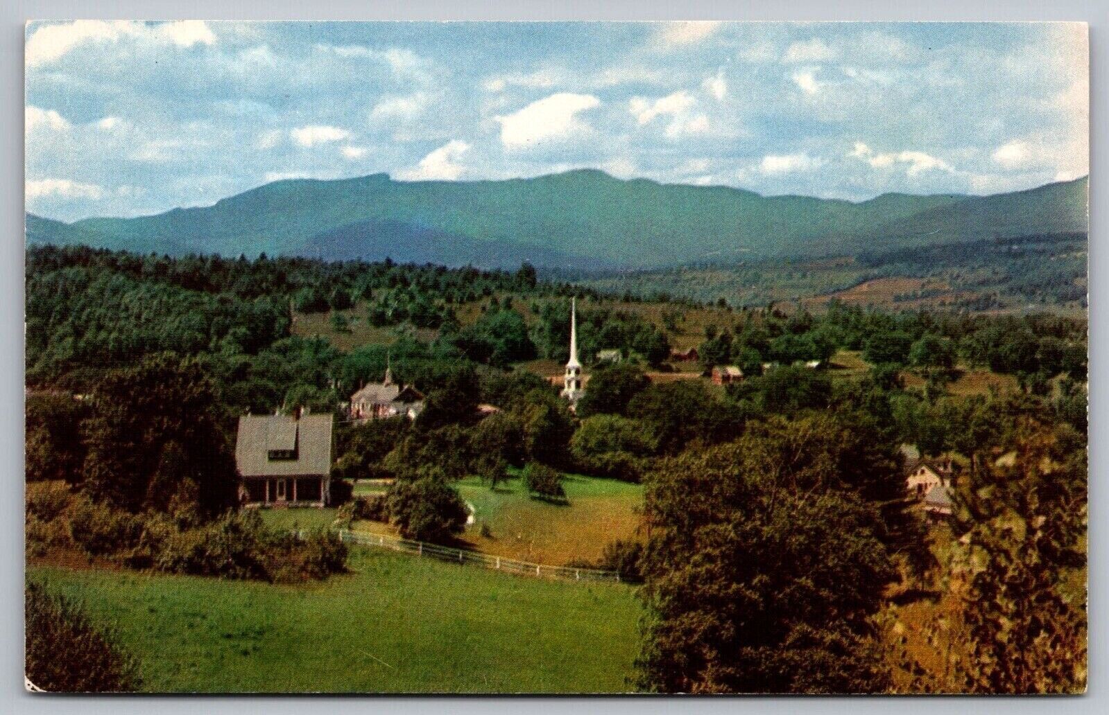Mount Mansfield Stowe Village Sleeping Giant North Central Vermont UNP ...