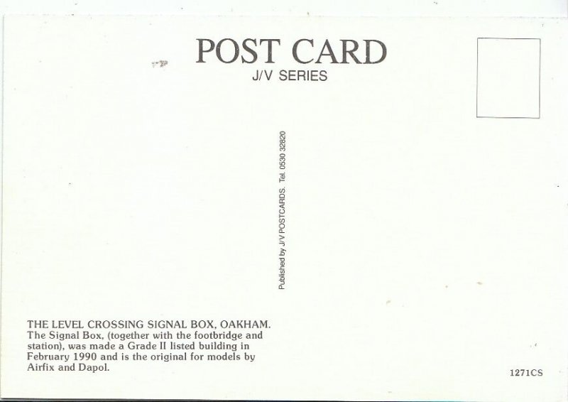 Railway Postcard - The Level Crossing Signal Box - Oakham - Rutland ...