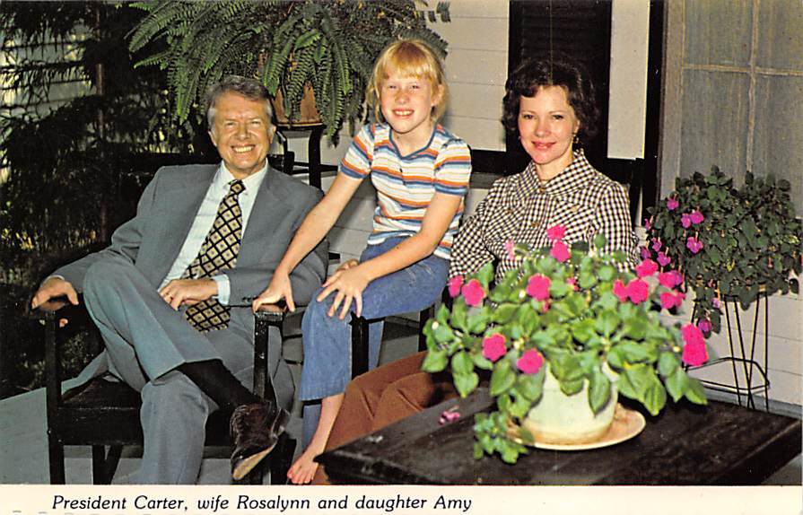 President Carter, wife Roslyn and daughter Amy President Carter, wife ...