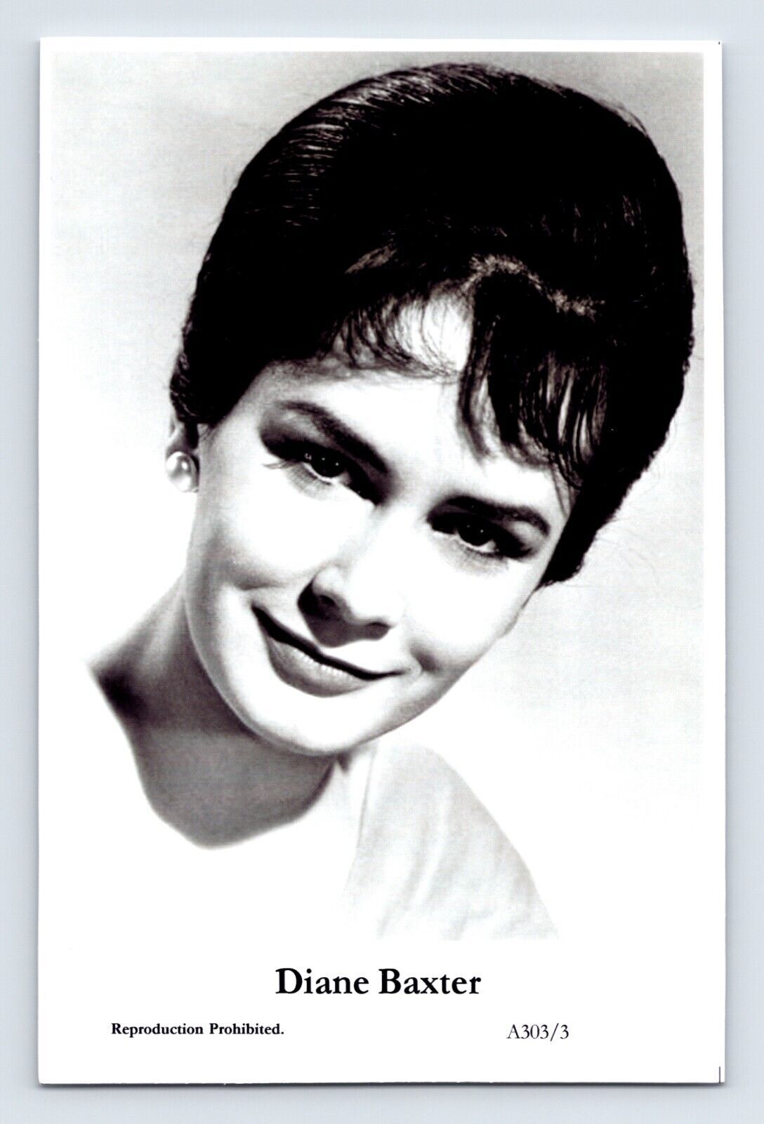Postcard RPPC Diana Baxter Glamour Head Shot Photo 2000s 3.5x5.5 Print ...