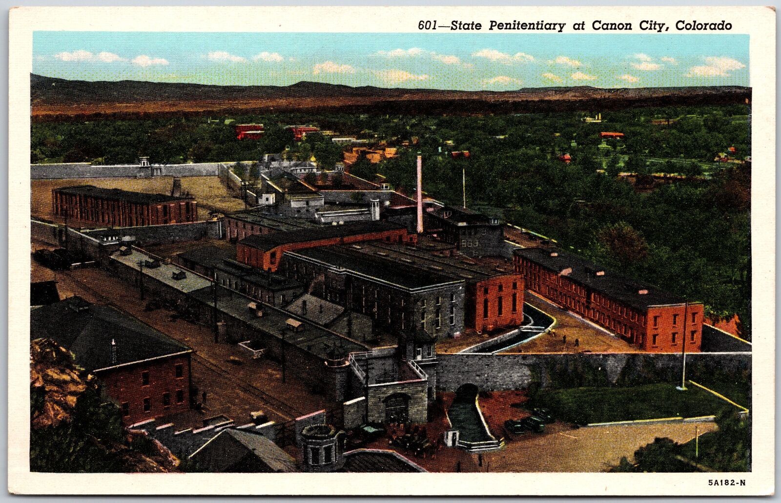State Penitentiary At Canon City Colorado CO Panorama View of Buildings ...