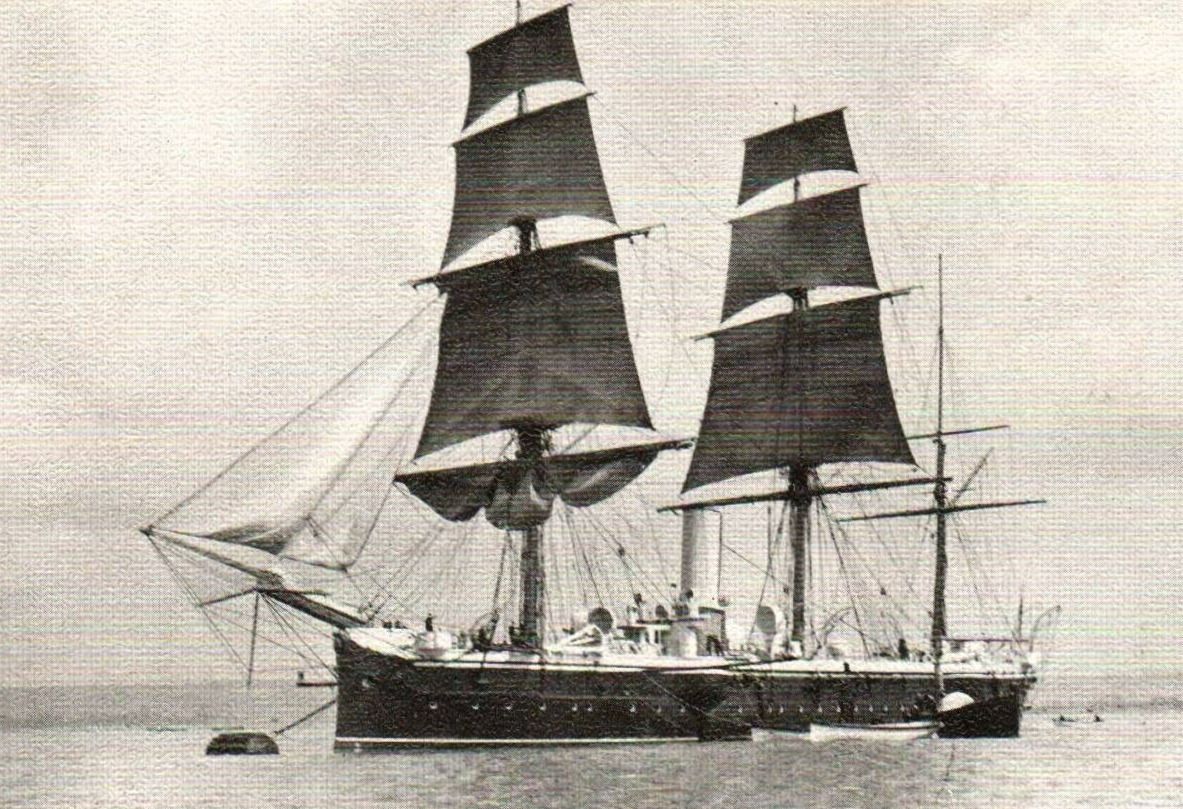 British Royal Navy HMS Calliope Preparing to Sail c.1910 Vintage ...
