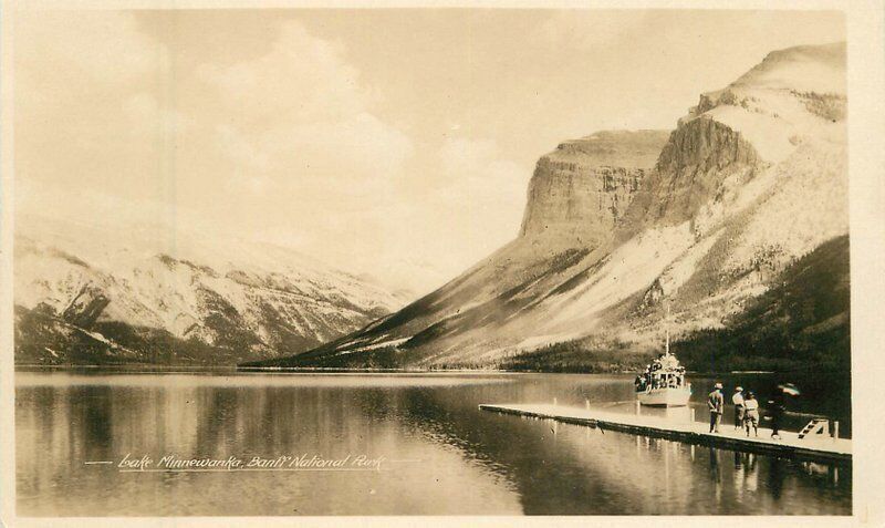 Canada 1920s Lake Minnewaska Banff Park RPPC Photo Postcard 22-8942 ...