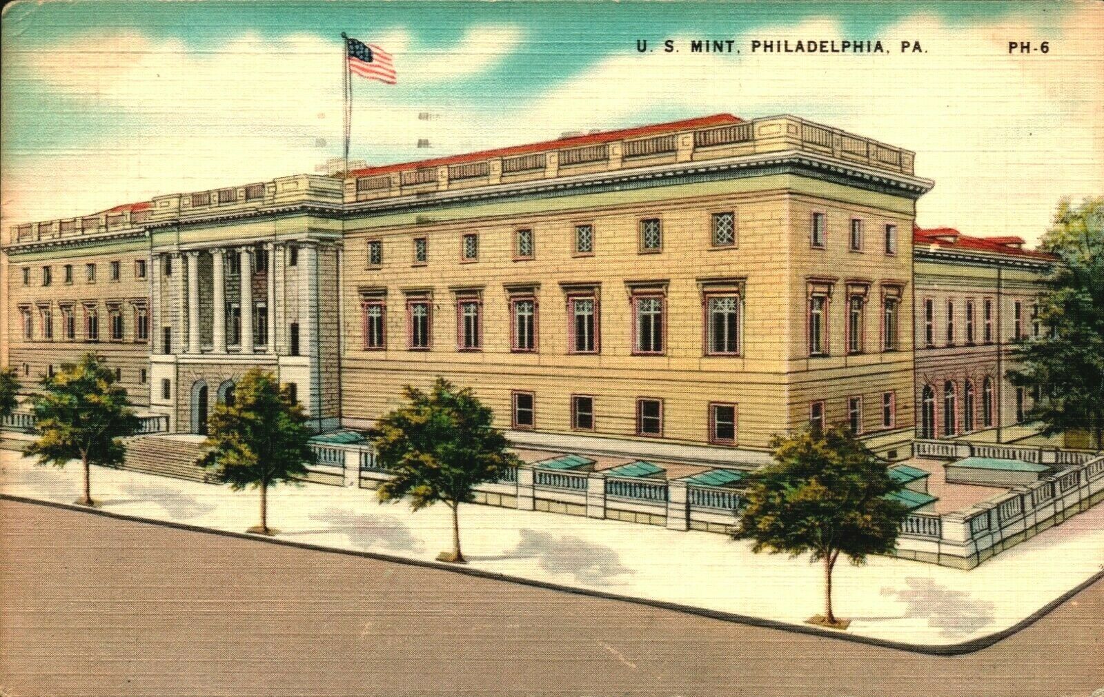 Philadelphia Pennsylvania PA US Mint Linen Postcard Posted 1951 ...