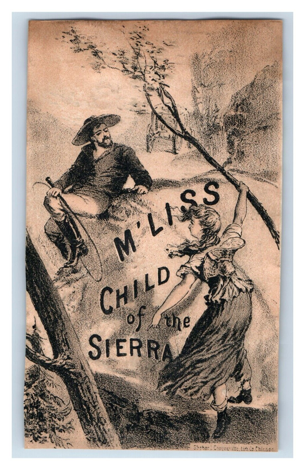 1870s Bret Harte's "M'Liss Child Of The Sierra" Annie Pixley Set Of 8 ...