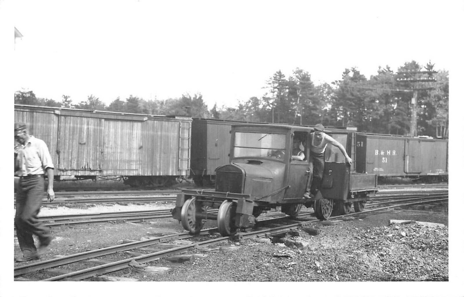 Bridgton & Harrison ME Railroad Rail Truck Real Photo Postcard | United ...