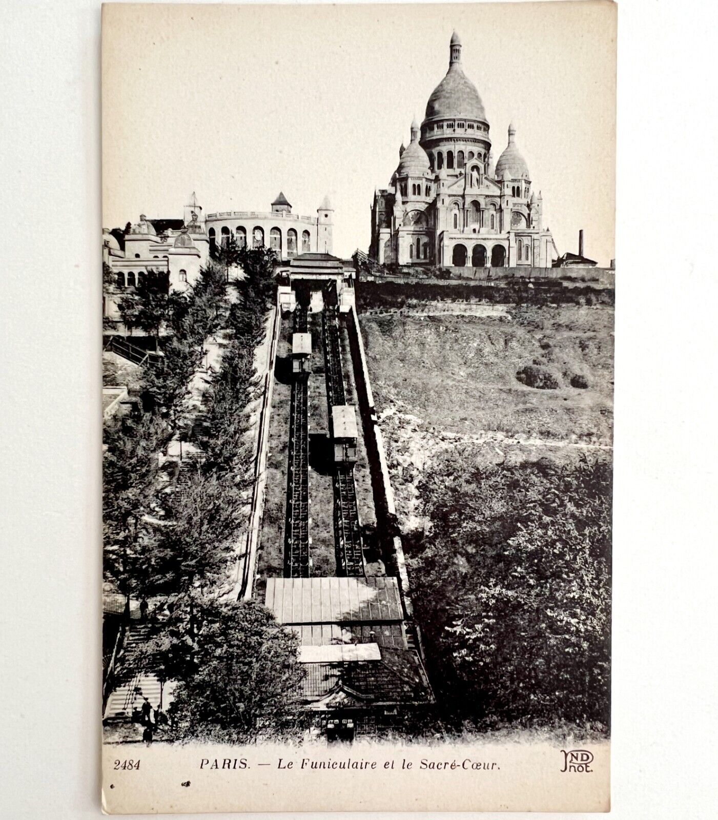 Paris France Funicular To Sacre-Coeur Incline 1910s WW1 Era Postcard ...