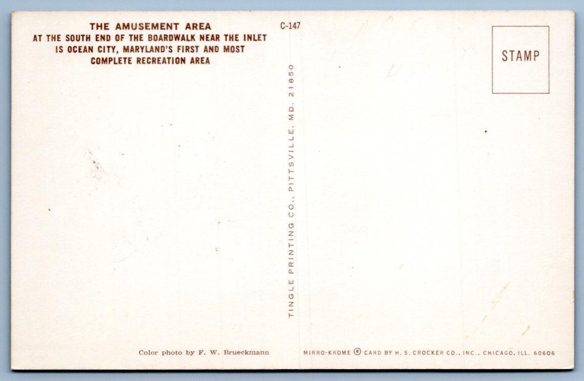 1960'S Ocean City MD Amusement Park Area Ferris Wheel VW BUS OLD Cars ...