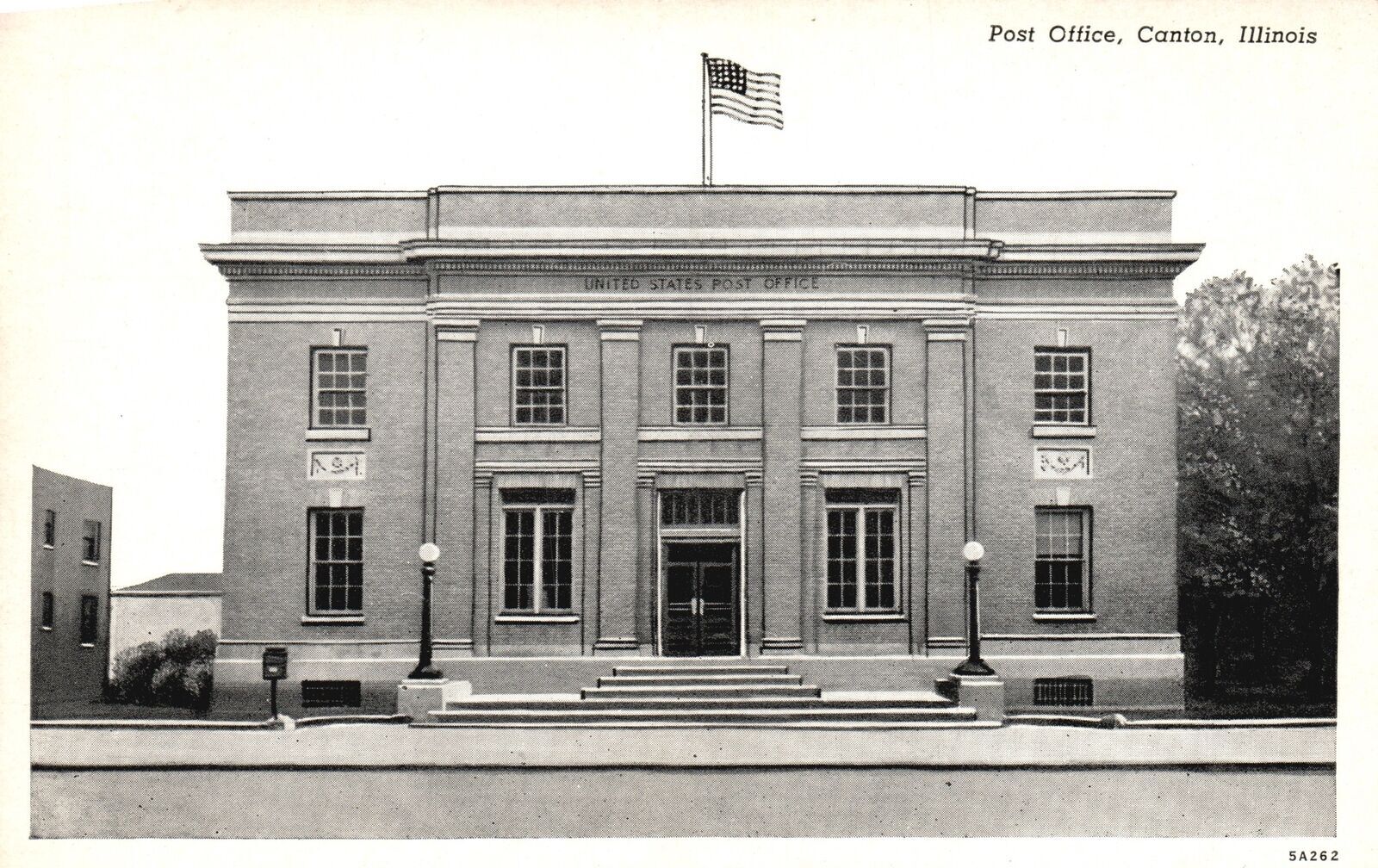 Vintage Postcard Post Office Architectural Building Landmark Canton ...