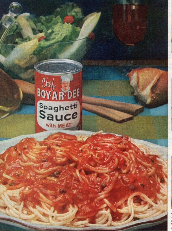1961 Ladies Home Journal Chef Boy-Ar-Dee Spaghetti Sauce With Meat Vintage Ad | Ephemera - Other ...