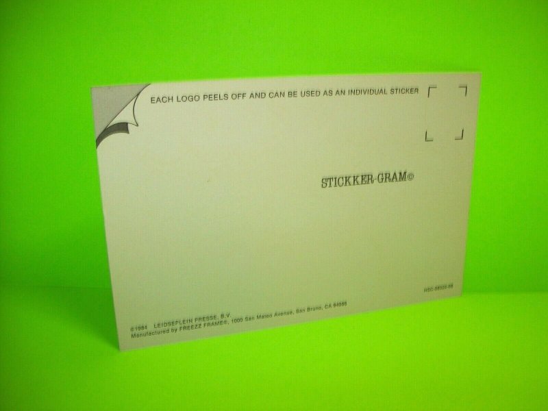 AC/DC Vintage Original Full Decal Set 1984 On Postcard Stickker Gram ...