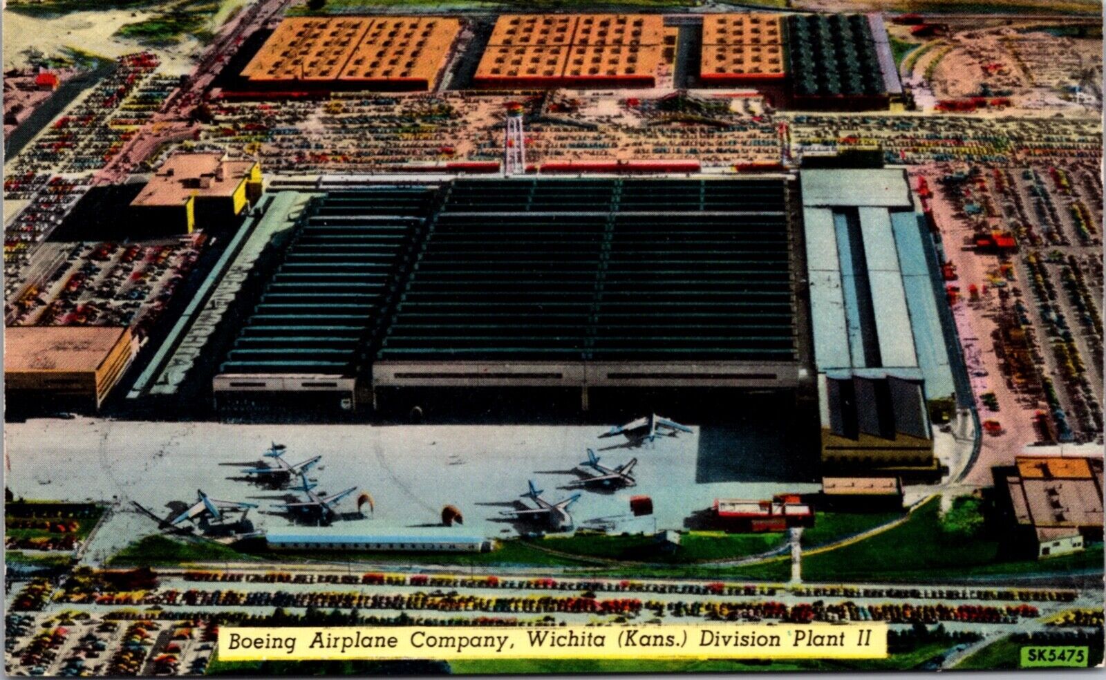PC Aerial View Boeing Airplane Company in Wichita, Kansas Division ...