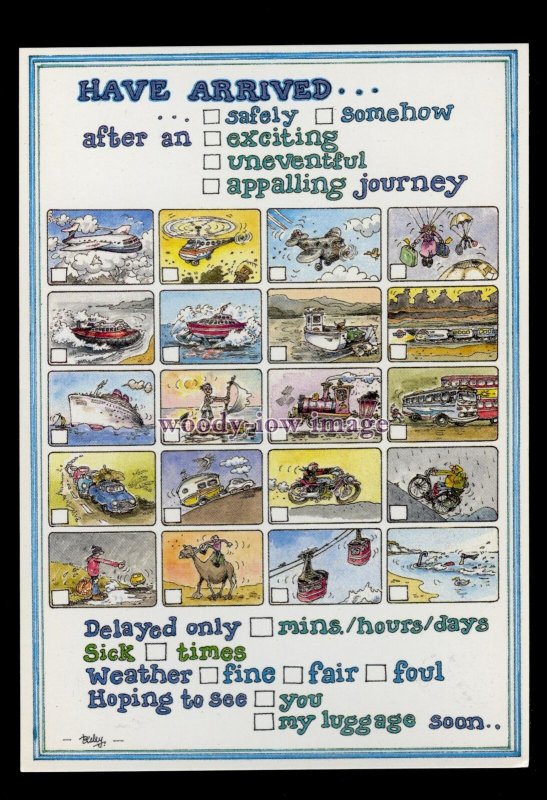 BES044 - Holiday - Have Arrived by..... Tick Box - comic postcard by ...
