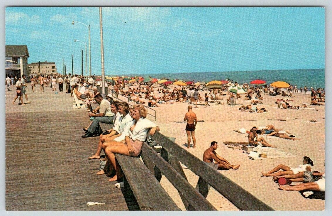 1980'S ERA Rehoboth Beach Delaware*Concrete Section of Boardwalk END of ...