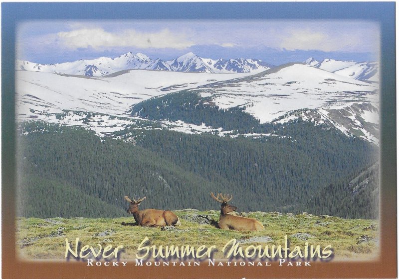 Never Summer Mountains in Rocky Mountains National Park Colorado 4 by 6 ...