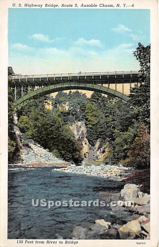 US Highway Bridge - Ausable Chasm, New York NY | Topics - Buildings ...