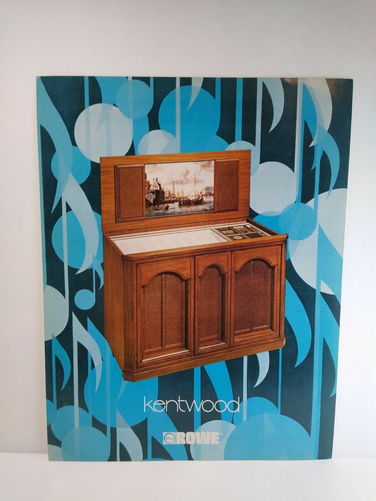 Rowe Kentwood Jukebox Flyer Vintage Original Phonograph Music Art 8.5 ...