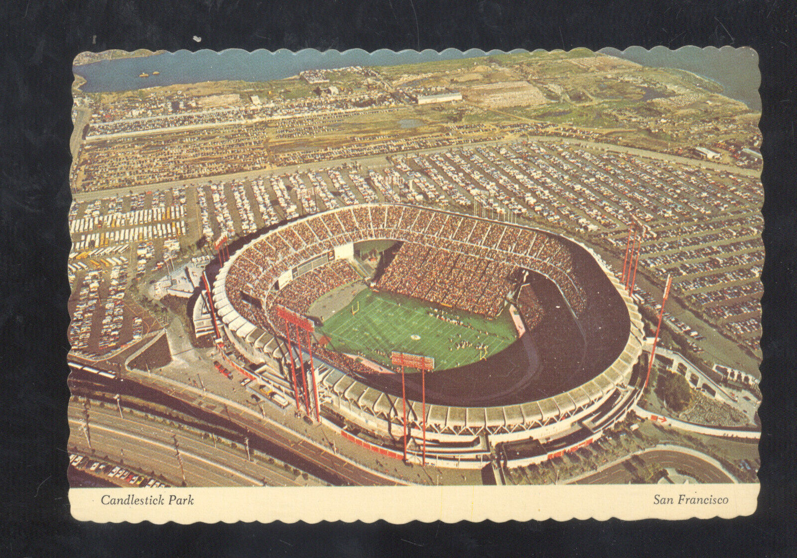 San Francisco 49ers Candlestick Park Football Stadium Nfl Postcard