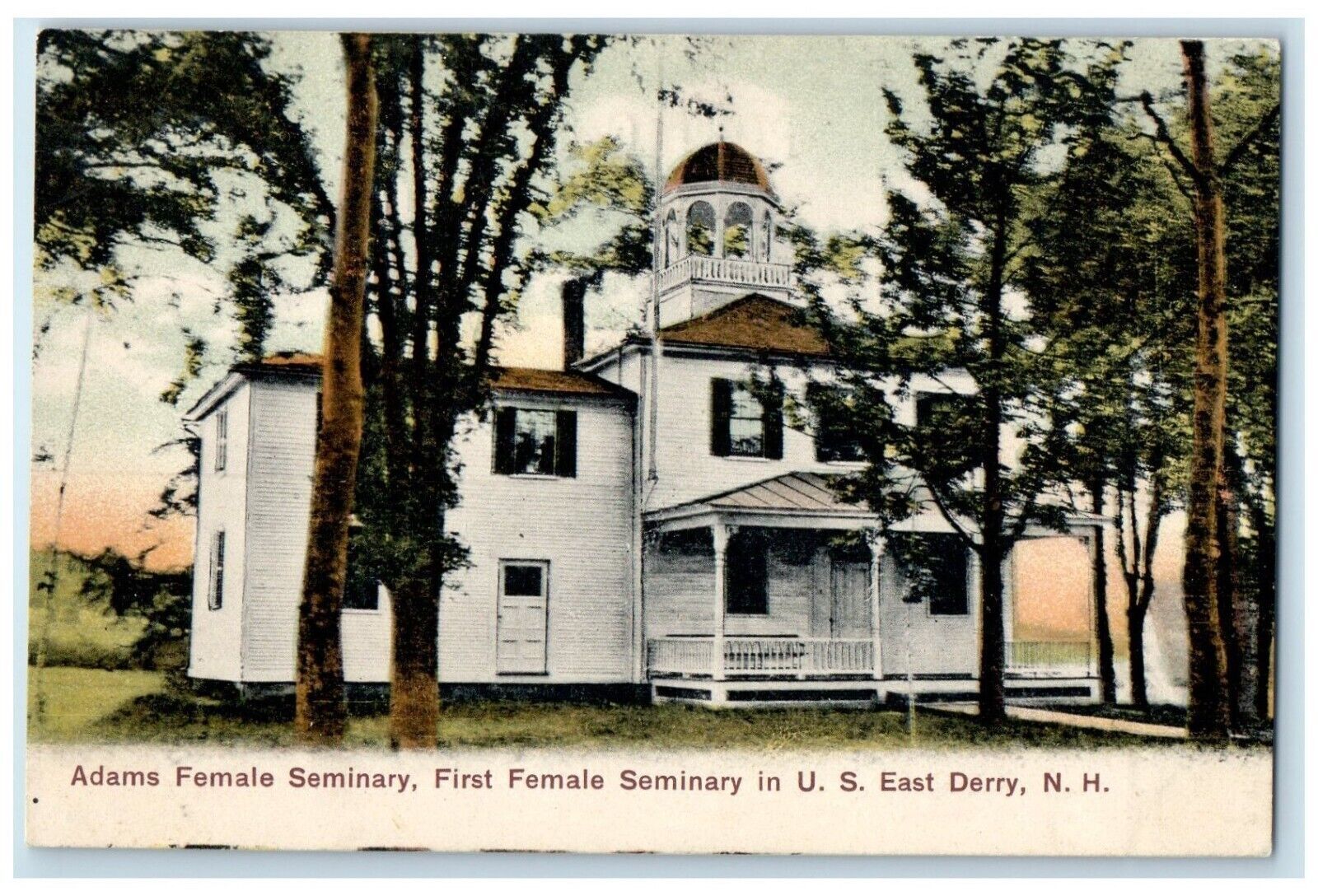 c1905 Adams Female Seminary First Female Seminary Derry New Hampshire ...