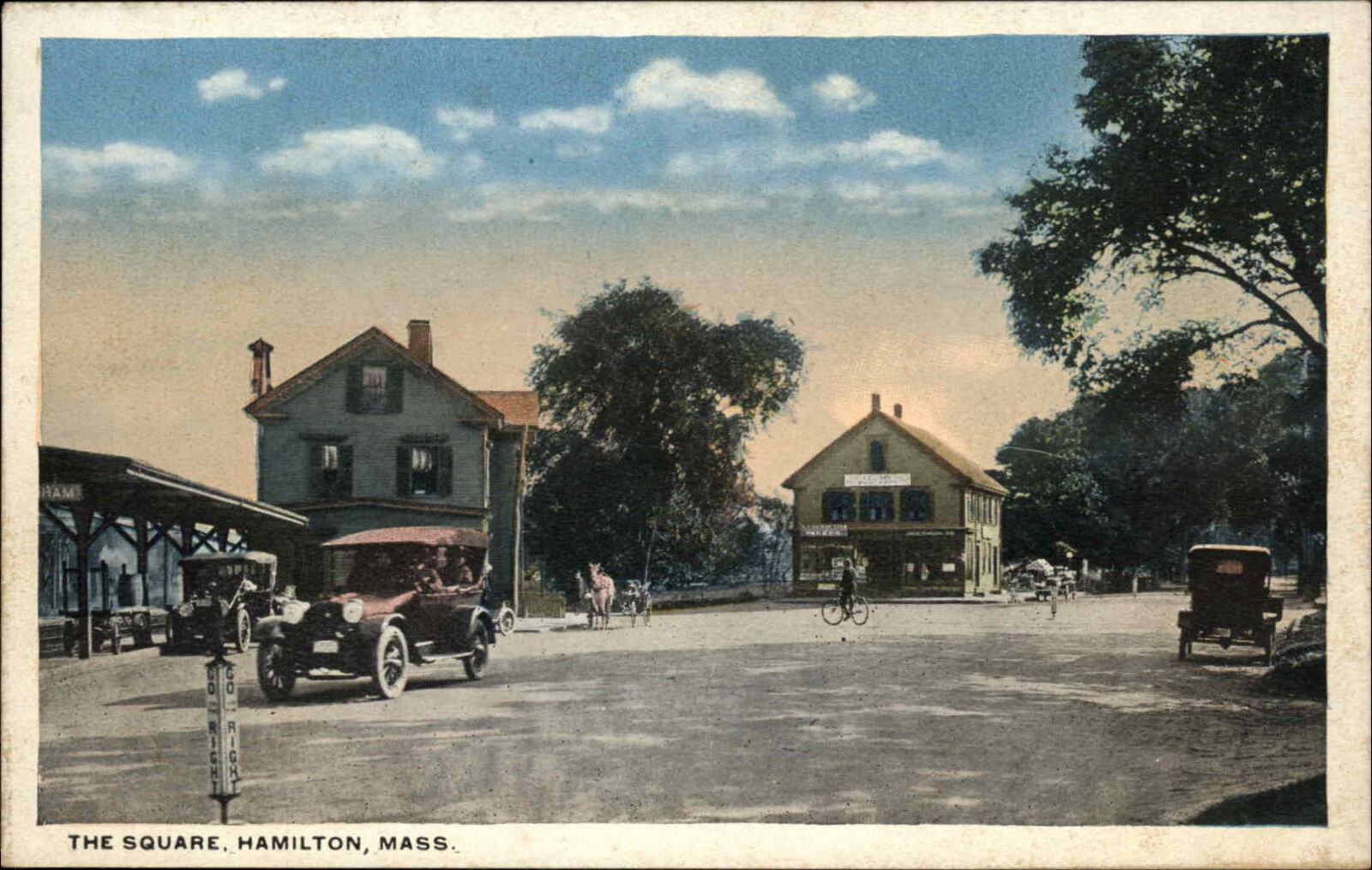Hamilton Massachusetts MA Railroad Train Station Depot c1920 Postcard ...