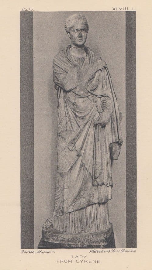 Lady From Cyrene Greek Statue Sculpture Old Postcard | Topics - People ...