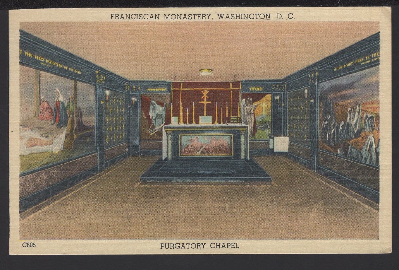 DC WASHINGTON Interior Franciscan Monastery, Purgatory Chapel in Crypt ...