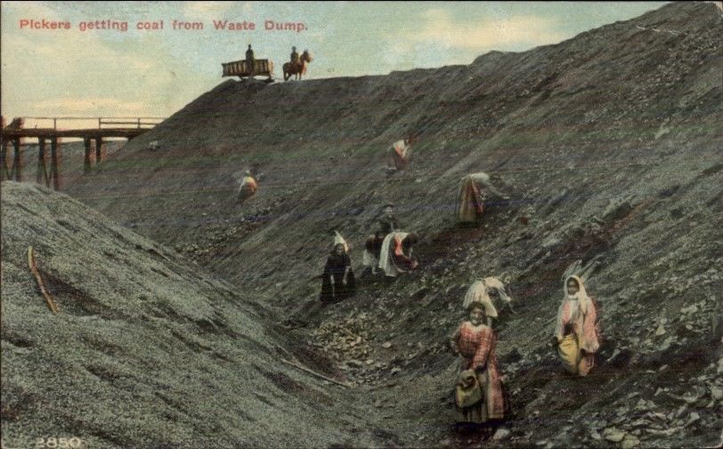 Coal Pickers at Waste Dump - Social History Wilkes Barre PA Cancel ...
