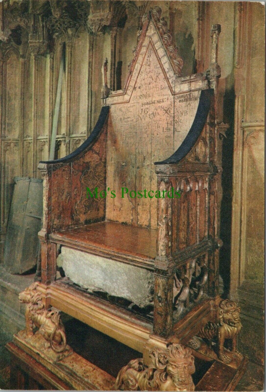 London Postcard - The Coronation Chair, Westminster Abbey RR11389 ...