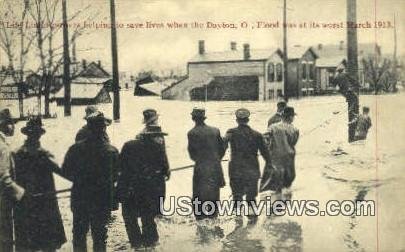 Life Line Rescuers, Flood March 1913 - Dayton, Ohio | United States ...