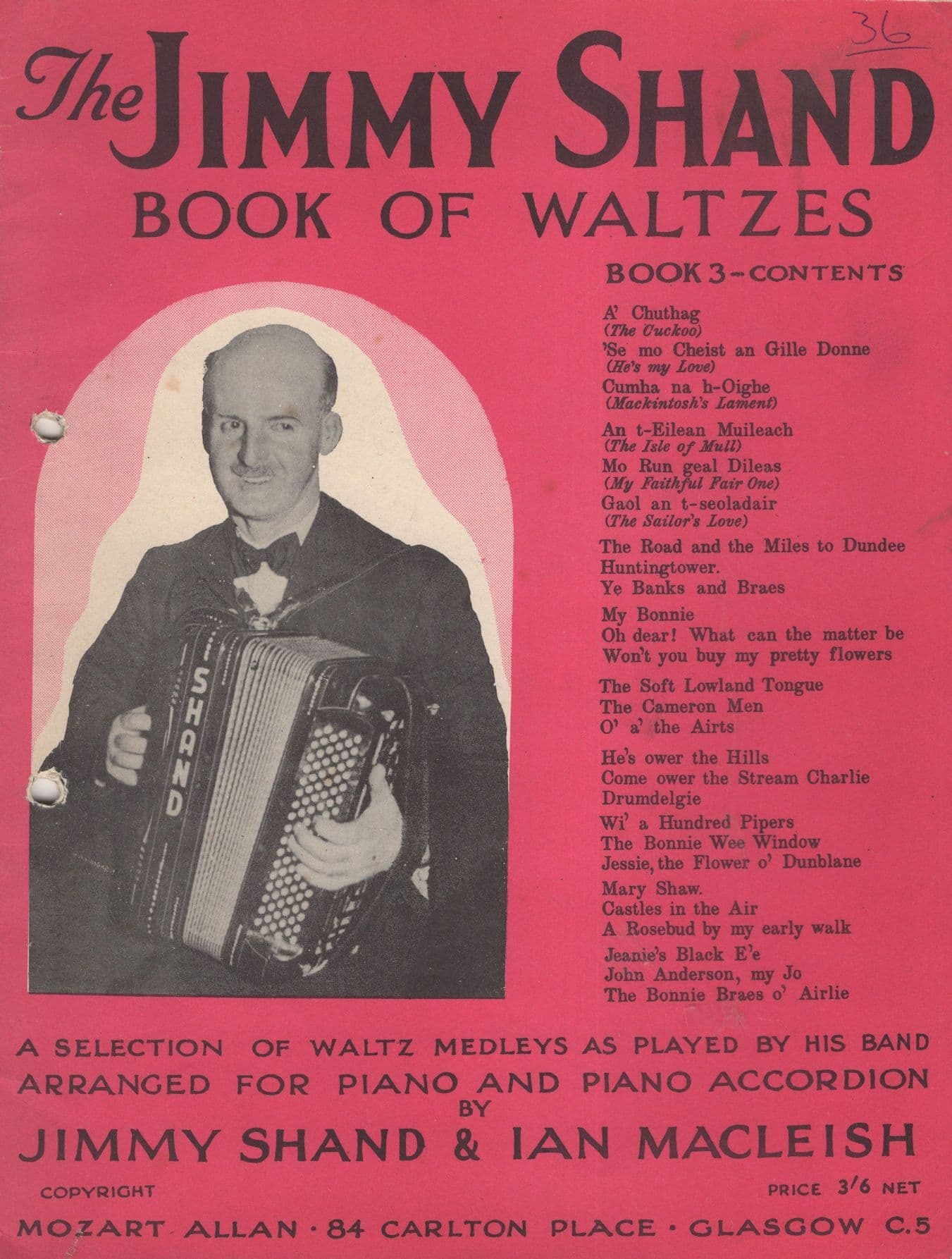 The Jimmy Book Of Waltzes Scottish Accordion Sheet Music Book Album ...