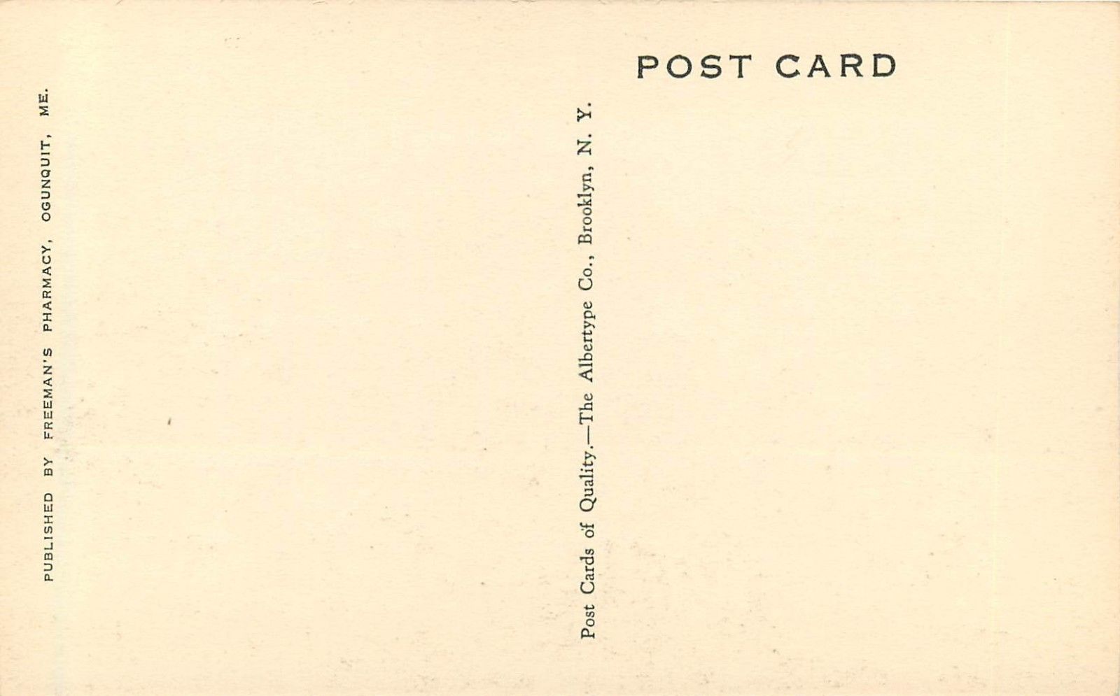 Vintage Lithograph Postcard;Trail to Gorge from Cliff House, Ogunquit ...