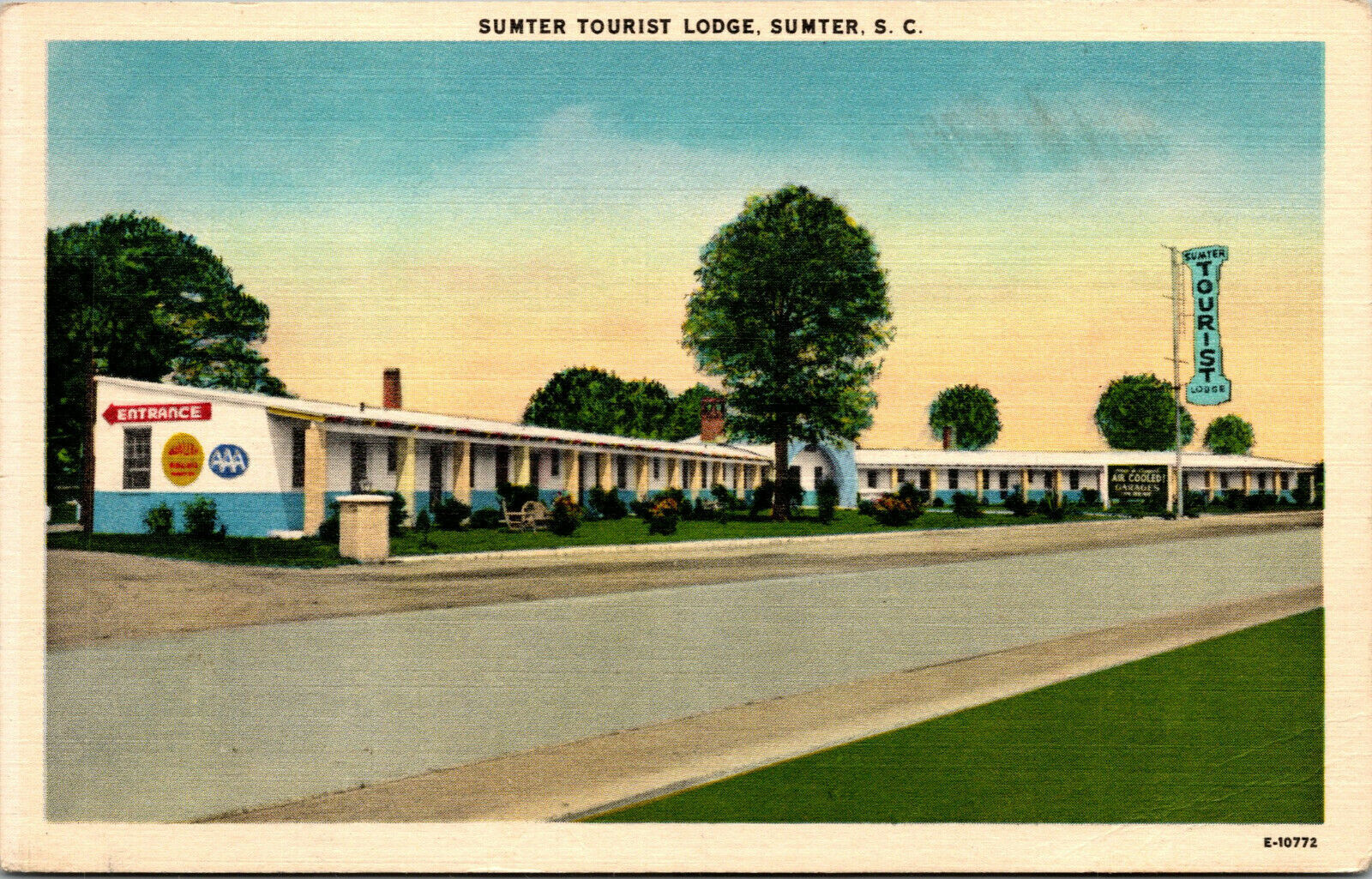 Vtg 1930s Sumter Tourist Lodge Sumter South Carolina SC Unused Linen ...