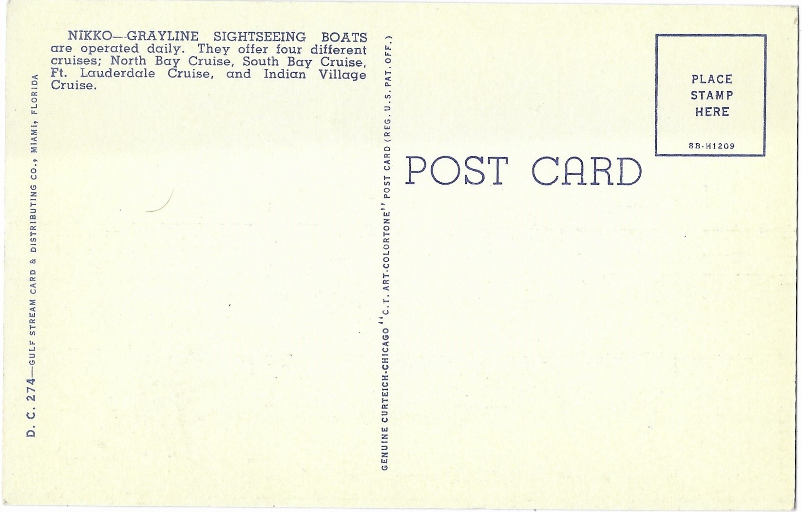 Nikko Sightseeing Boat Passing Home of Fred Snite Jr Miami Beach ...