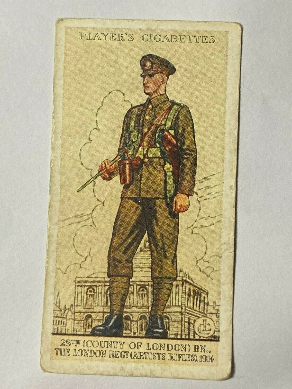 Cigarette Card - Players Army Uniforms #30 28th London Regiment 1914 ...