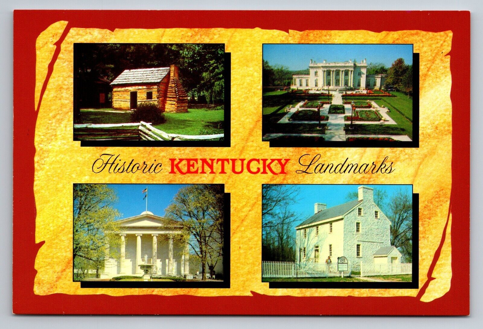 Historic Kentucky Landmarks Multiview Vintage Unposted Postcard ...